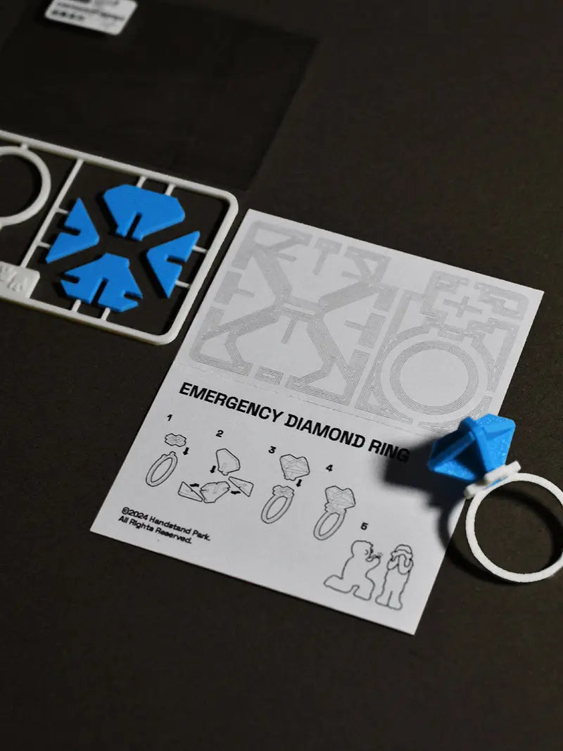Quick-assemble Diamond Ring | 3D Printed Toy - Footnote Accessories ...